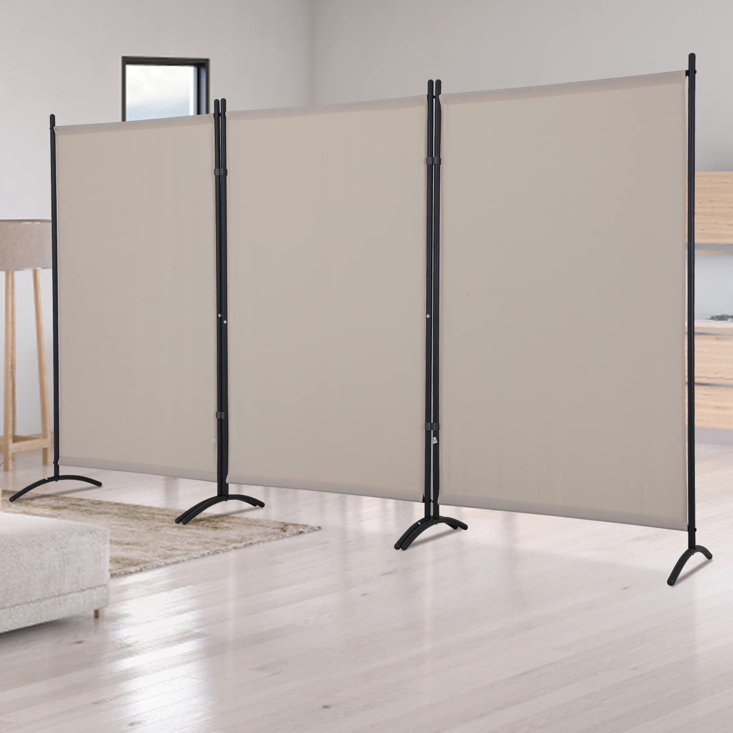 3 Panel Room Divider Folding Privacy Screen 5.9FT Partition Room ...
