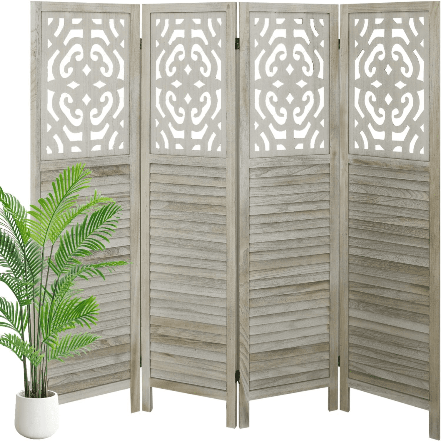 3 Panel Room Divider Room Divider Folding Privacy Screen Temporary Wall ...