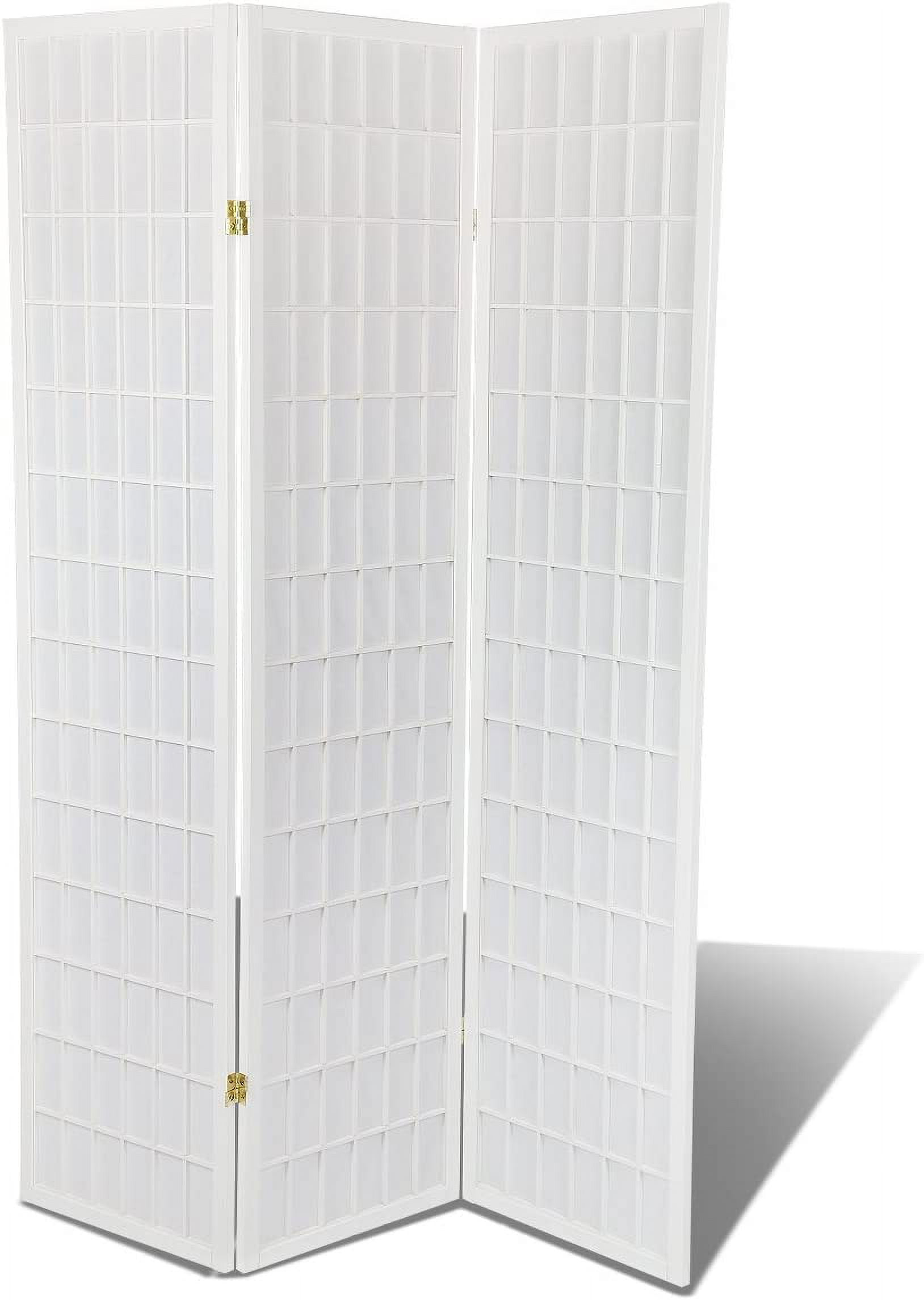 3 Panel Room Divider Square Design White (3 Panel) - Walmart.com