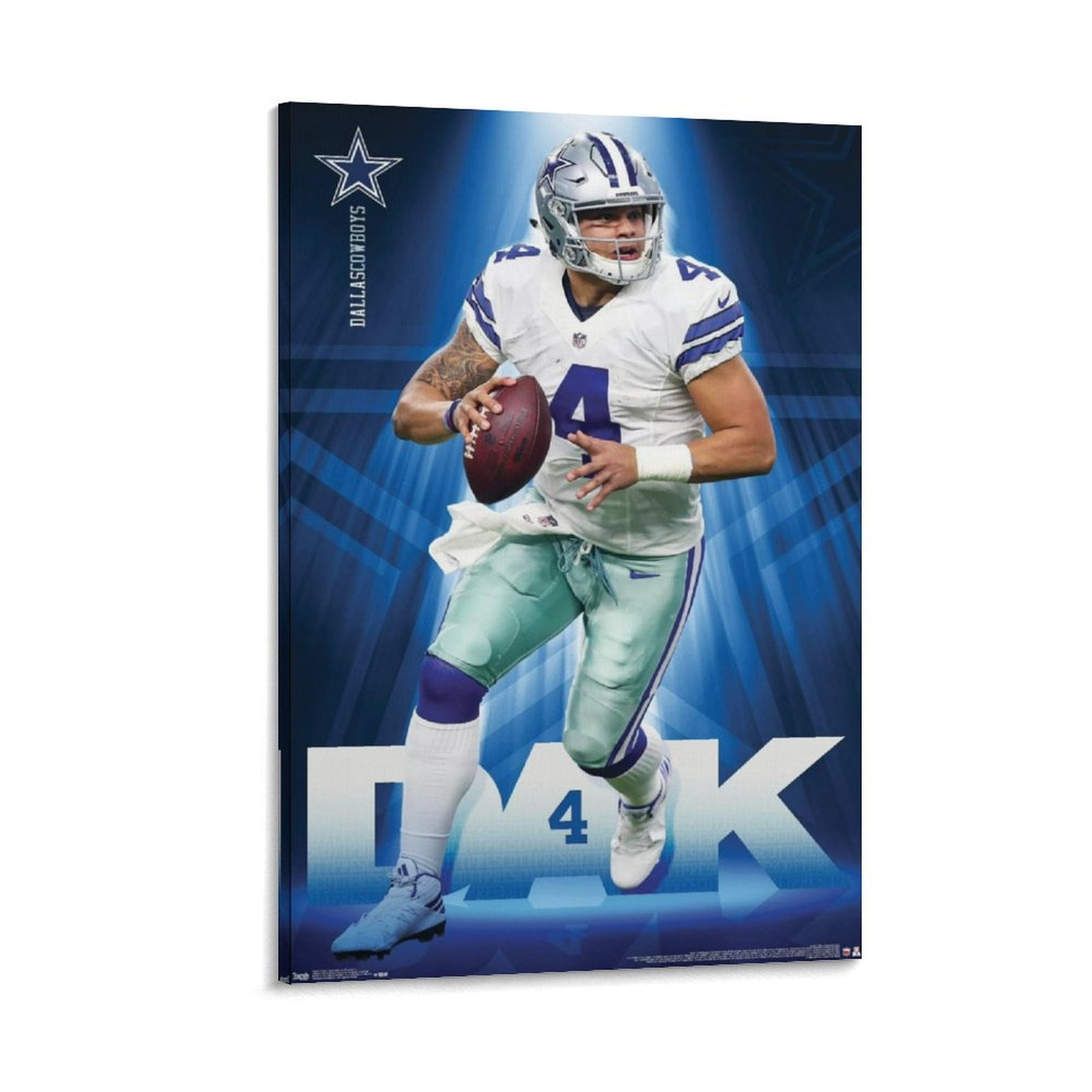 NFL-Dallas-Cowboys-Dak-Prescott-17-Wall-Poster Canvas Poster Home ...