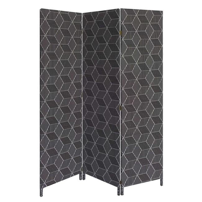 3 Panel Soft Fabric Room Divider, Black - 71 x 47 x 1 in. - Walmart.com