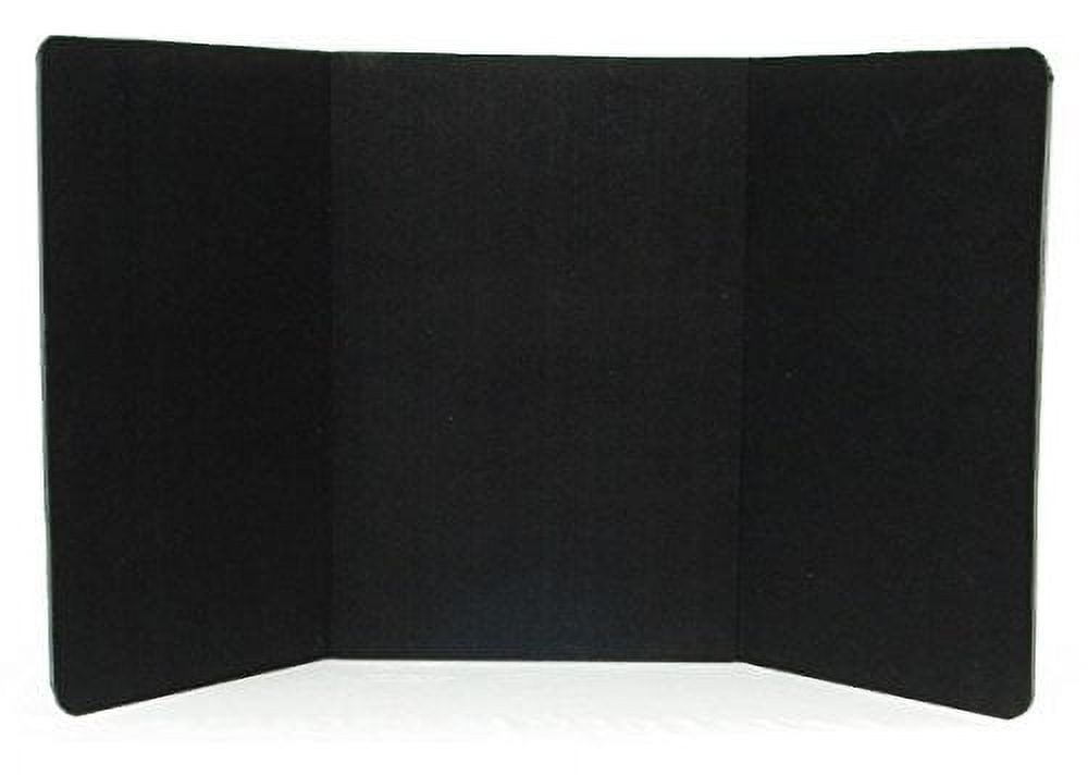 3-Panel Tabletop Display Presentation Board, 72 x 36, No Plastic Edging ...