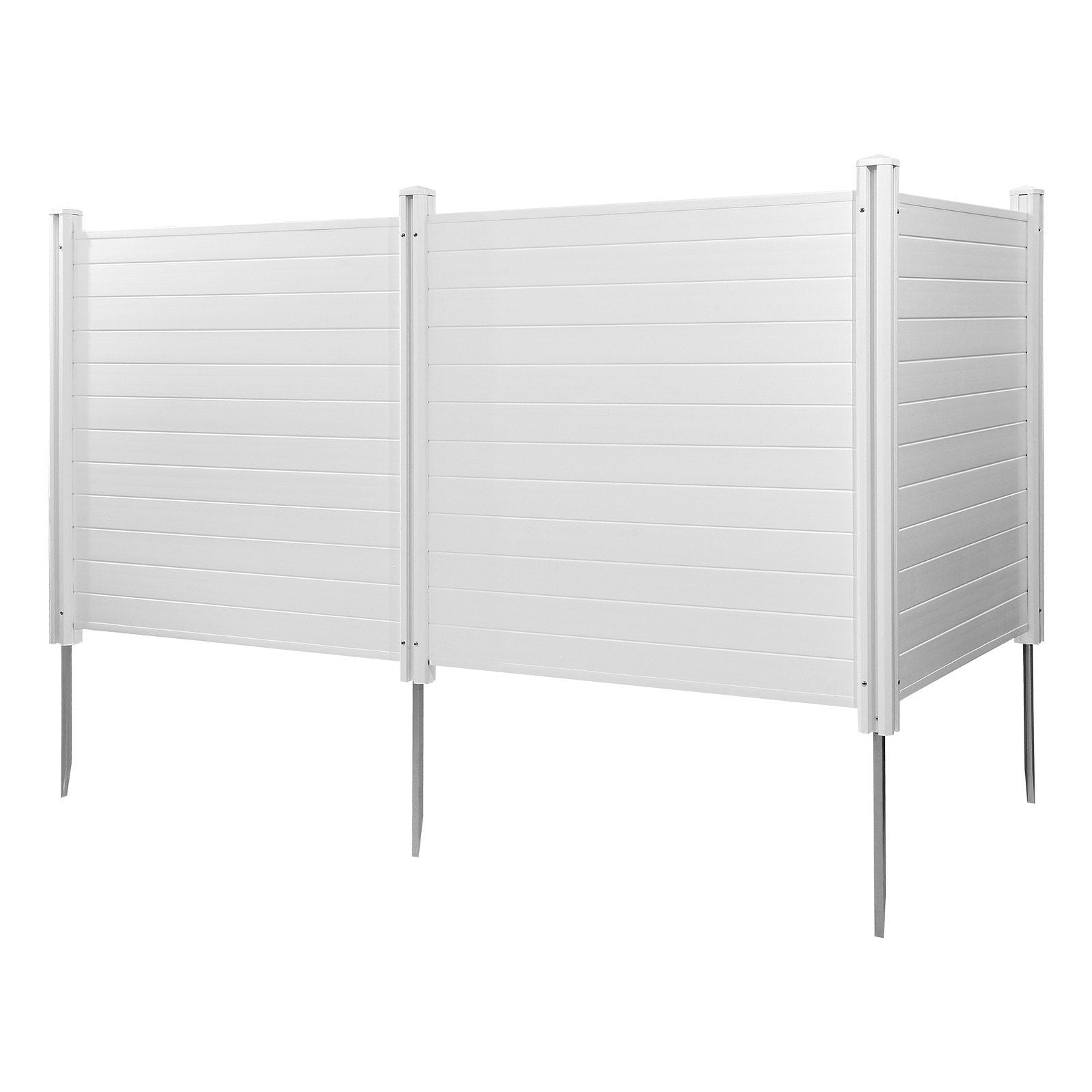 3 Panels Outdoor Privacy Screen, 50 x 50 in Air Conditioner Fence with ...