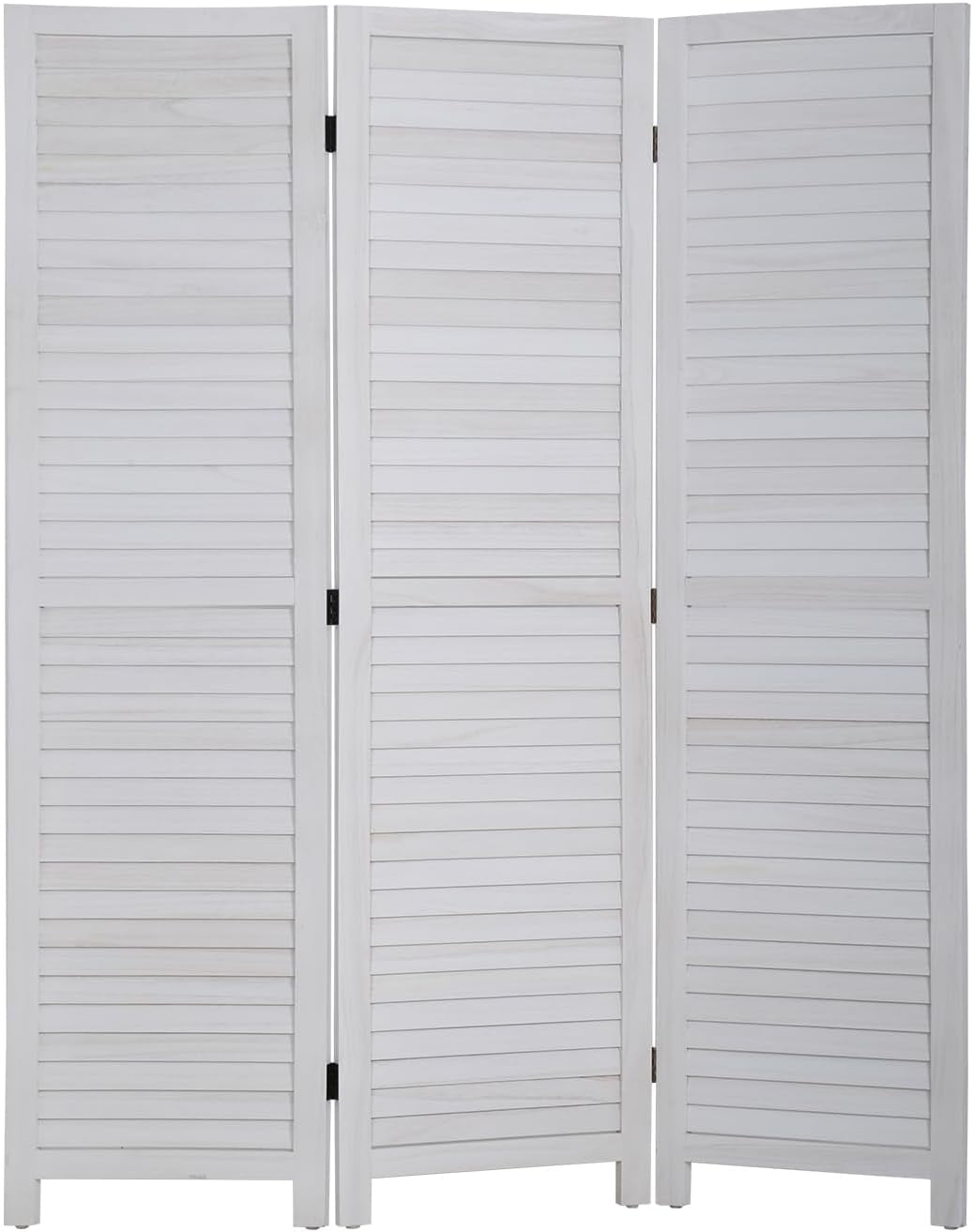 3 Panels Room Divider 5.75 Ft Rustic Wood Privacy Screens Folding ...