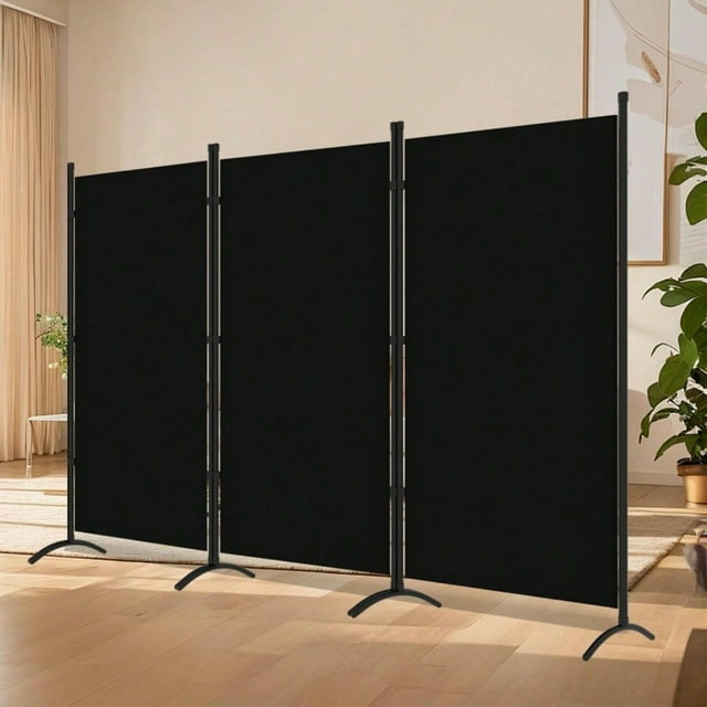 3 Panels Room Divider 6 Ft Tall Indoor Folding Privacy Screen Portable ...