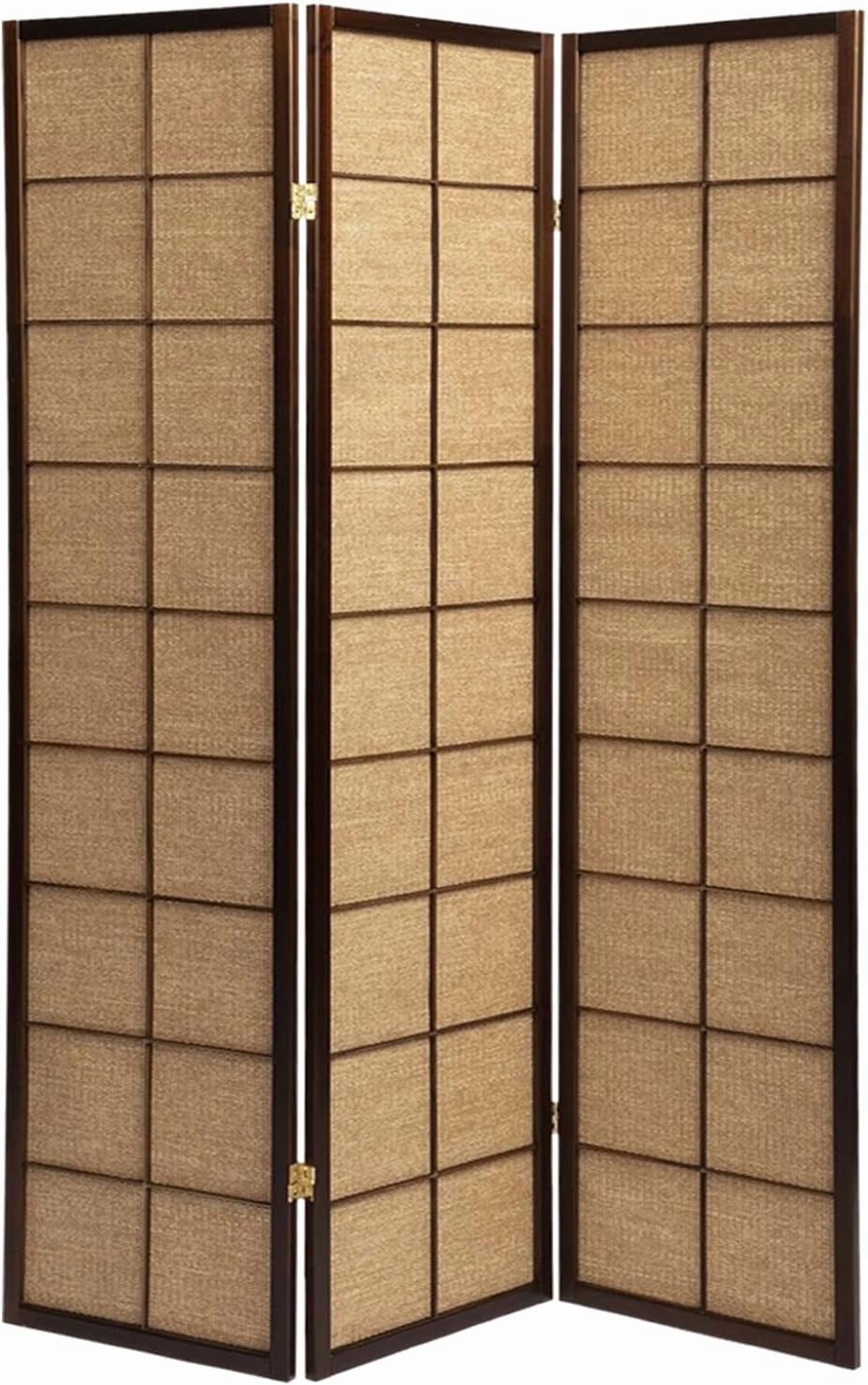 3 Panels Room Divider - Rattan Cane Webbing Privacy Screen Insert with ...