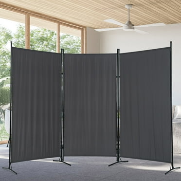 3 ft. Short Brown Temporary Cardboard Folding Screen - 3 Panels ...