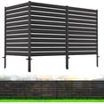 3 Panels Rustproof Heavy Duty Metal Privacy Fence Panels Screen ...