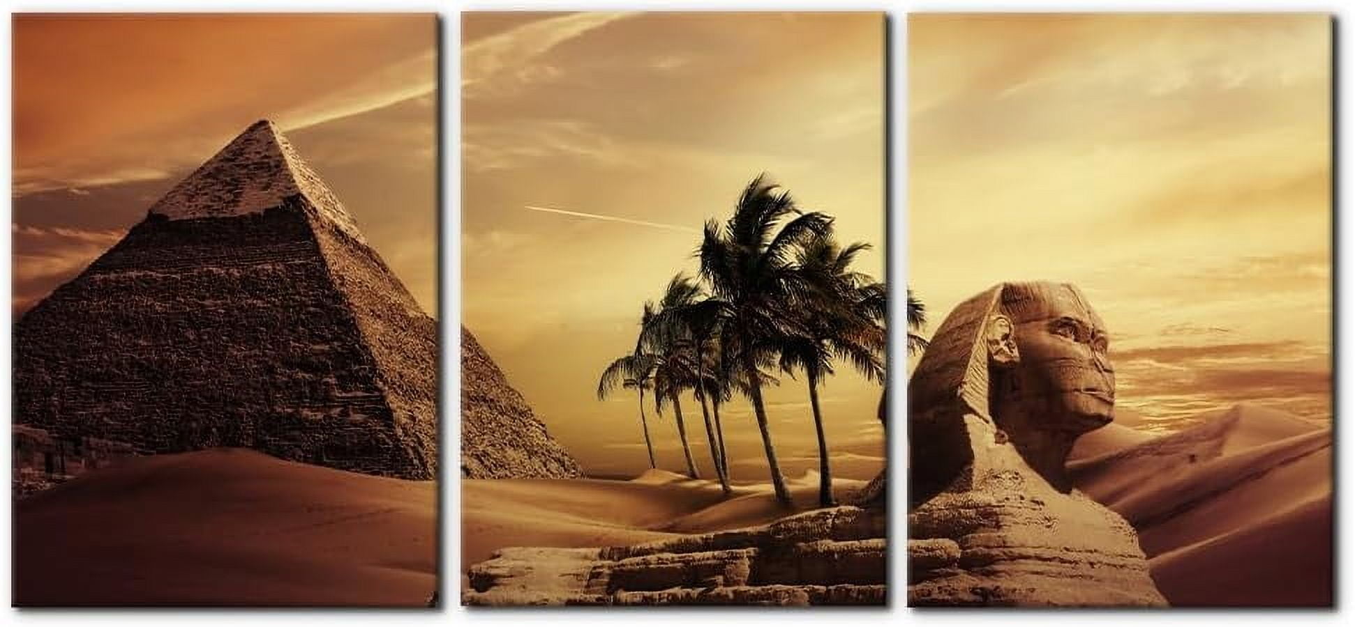 3 Panels Sea Landscape Modern Wall Art Ocean Sunset Canvas Prints Sea Beach Pictures Painting on ...