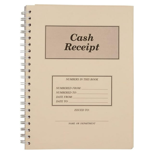 3-Part Cash Receipt Book - Receipts for Payments (Book of 200 ...