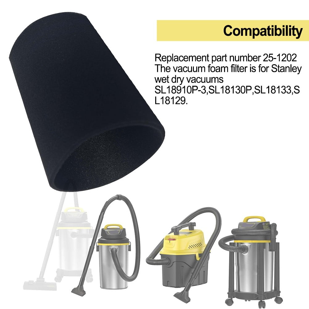 3 Pc 25-1202 Foam Filter For 1-5 Gallon Vacuums Sl18910P-3 Sl18130P ...
