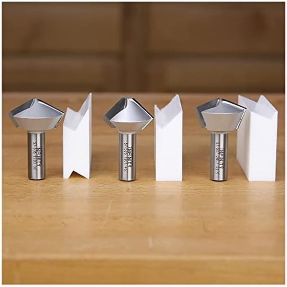 3-Pc. Bird's Mouth Router Bit Set with Setup Blocks| Carbide Tip ...