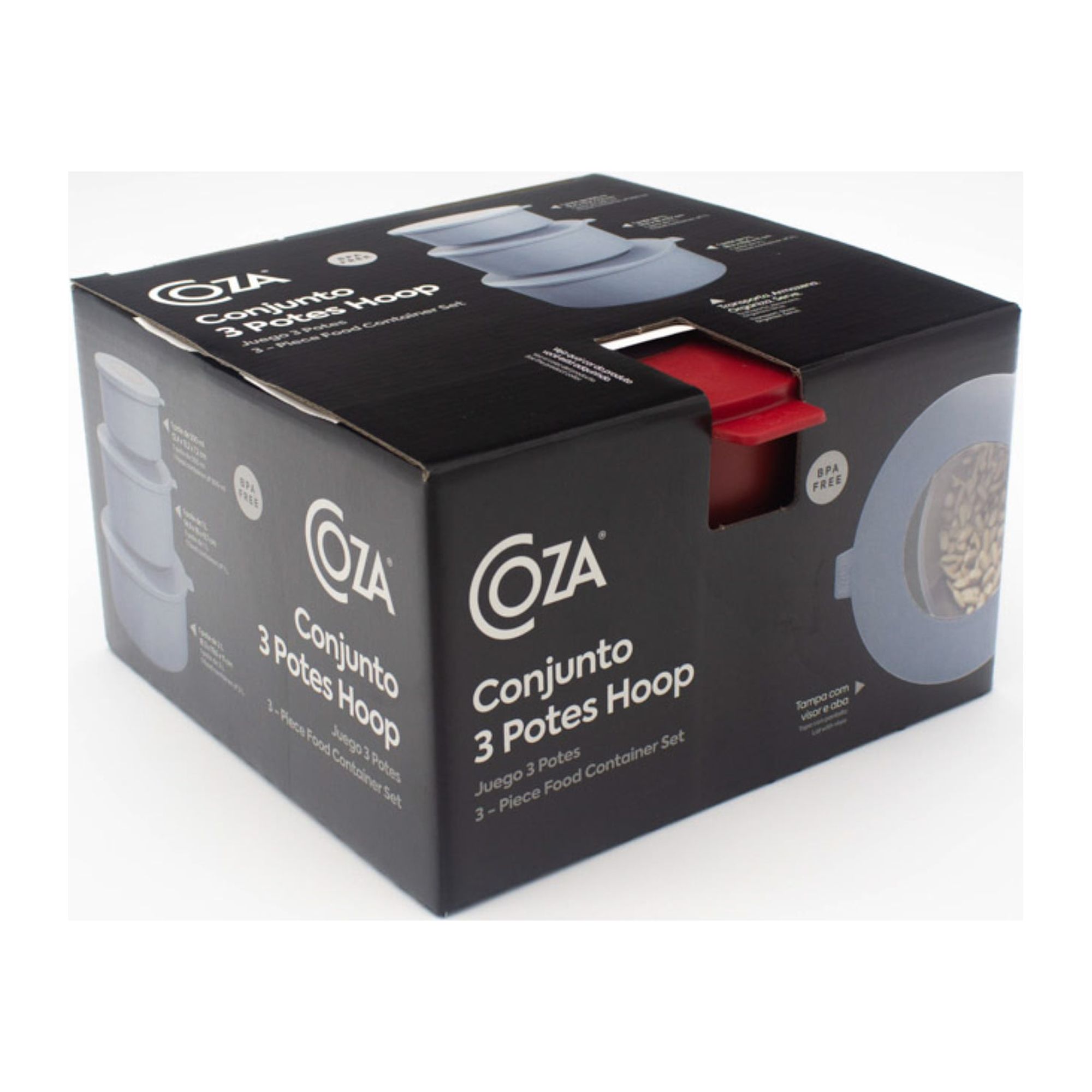 3-Pc Container Set (Pint, Quart, and 2 Quart) Guava Red - Walmart.com