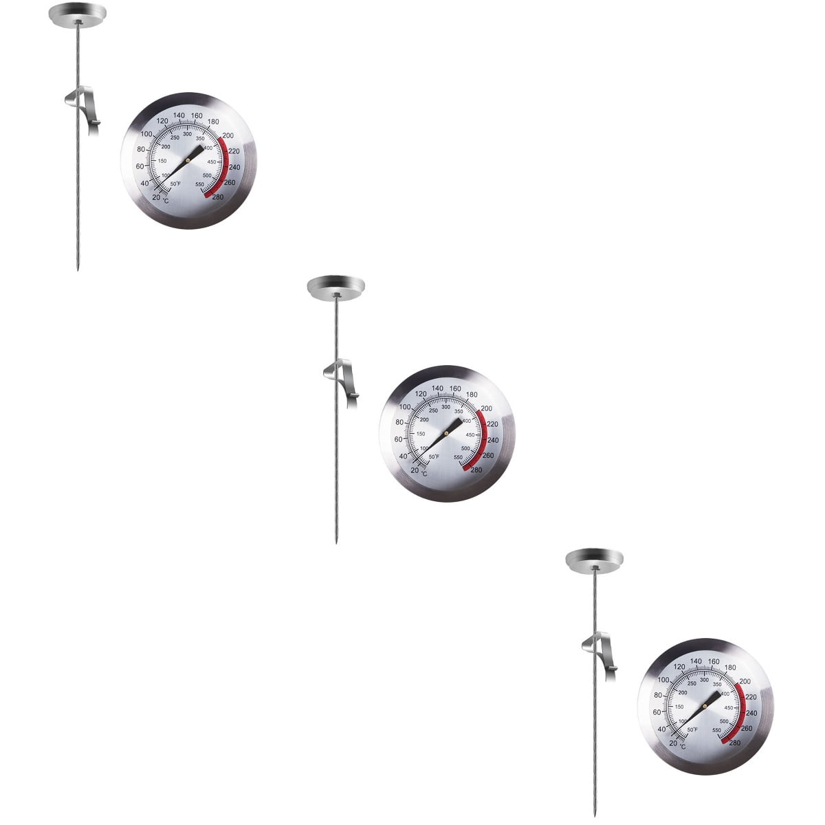 3 Pc Deep-Fried Pot Thermometer Baking Kitchen Digital Grill Meat ...