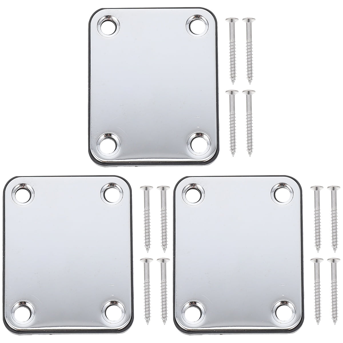 3 Pc Electric Guitar Reinforcement Board Guitars Bass Neck Stainless ...