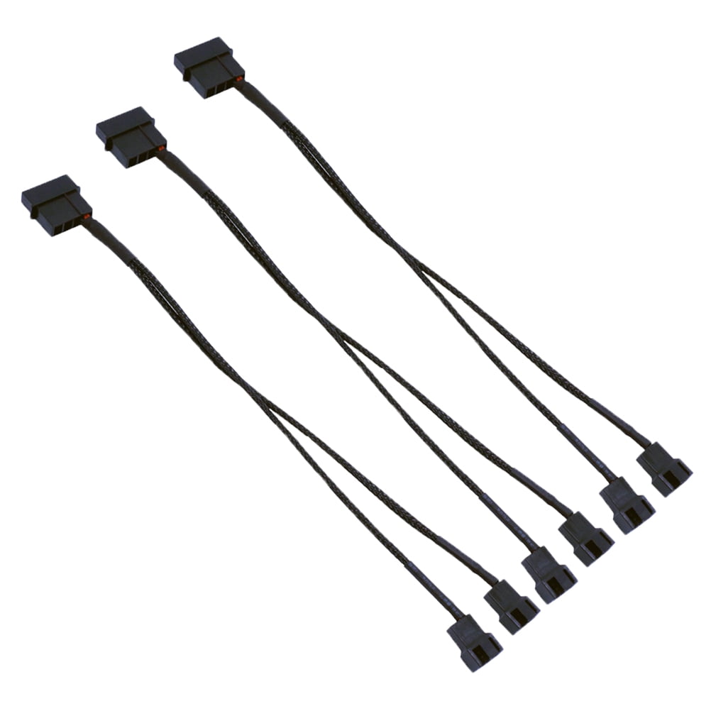 3 Pc Fan Splitter CPU Fan Cable Pin to Pin Fan Cable 4 Pin Fan ...