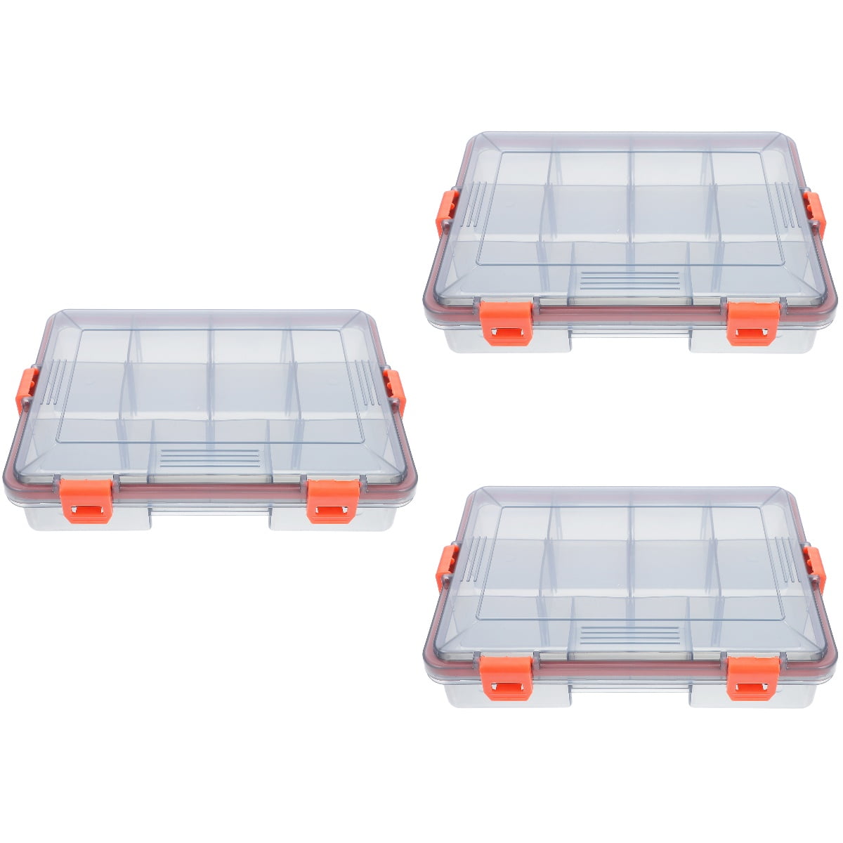 3 Pc Fishing Gear Storage Box Earring Tray Accessories Utility ...
