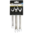 3 Pc Flare Nut Wrench Set SAE Brake Line 3/8" - 11/16" Auto Tools Flat ...