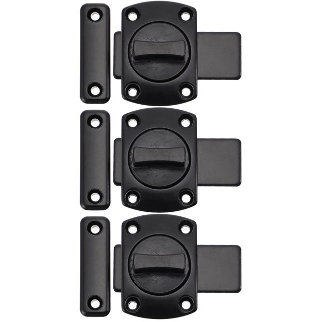 3 Pc Home Door Lock Barn Hasp Sliding Bolt Furniture Gate Latch ...