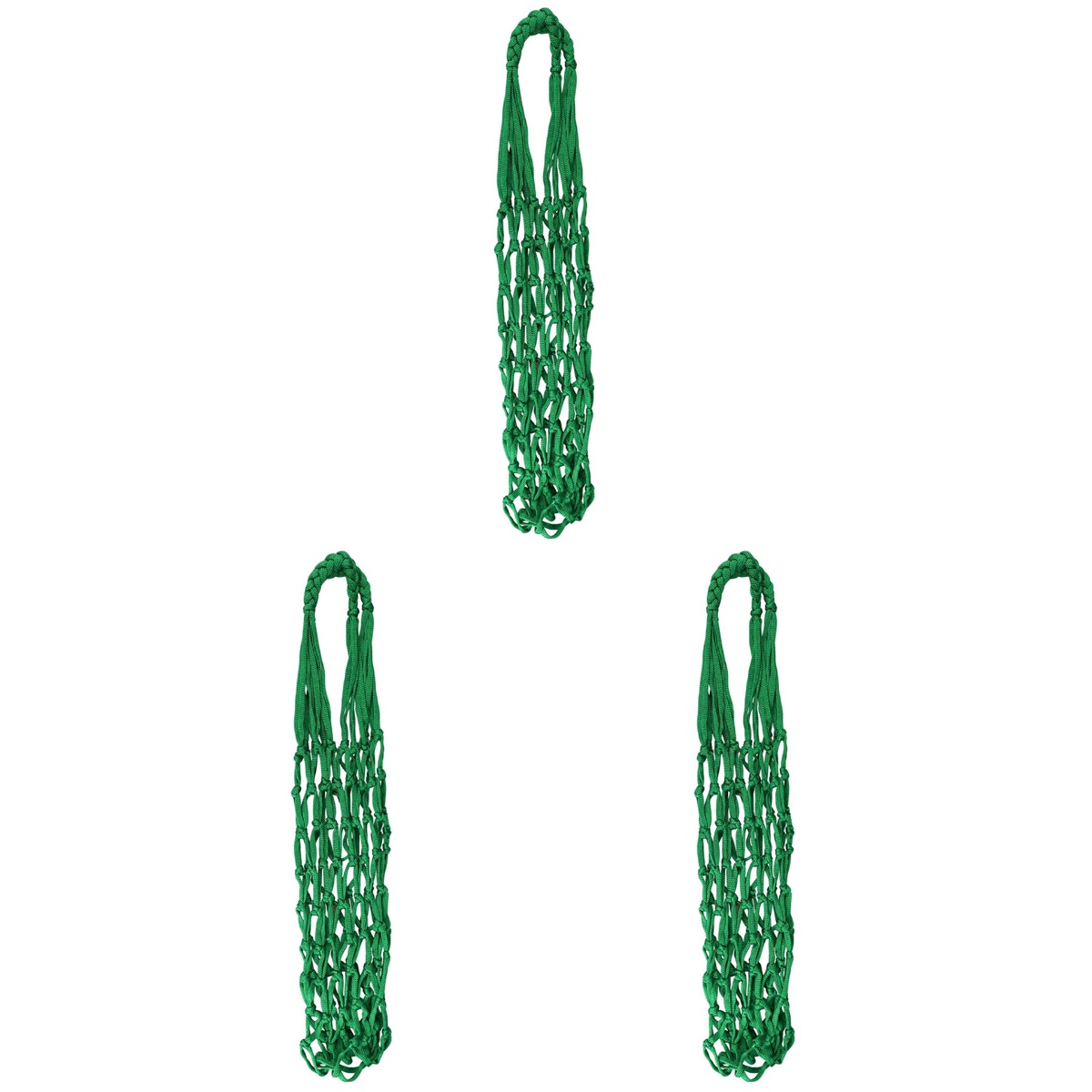 3 Pc Livestock Feeding Mesh Bag Outdoor Hanging Feeder Nylon Braided ...