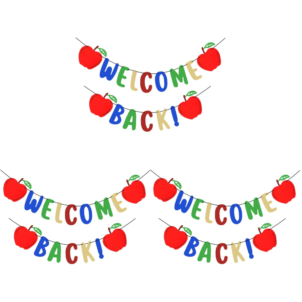 3 Pc Party Decorations Signs Flower Garlands European American Decorate ...