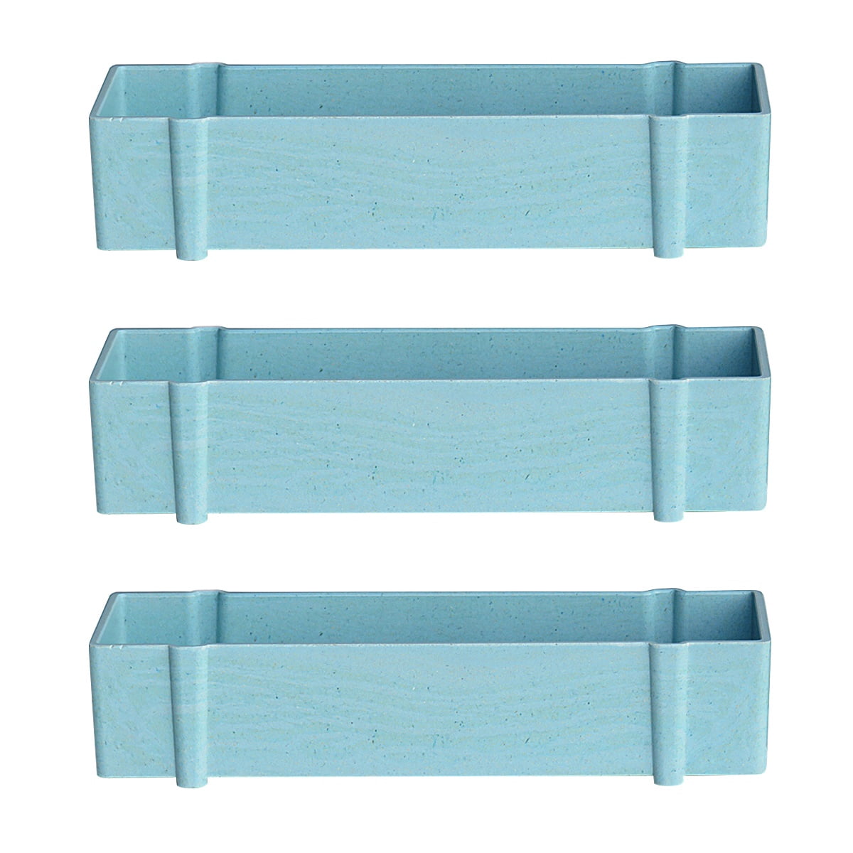 3 Pc Plant Decor Indoor Pots Rectangular Flower Planters for Plants ...