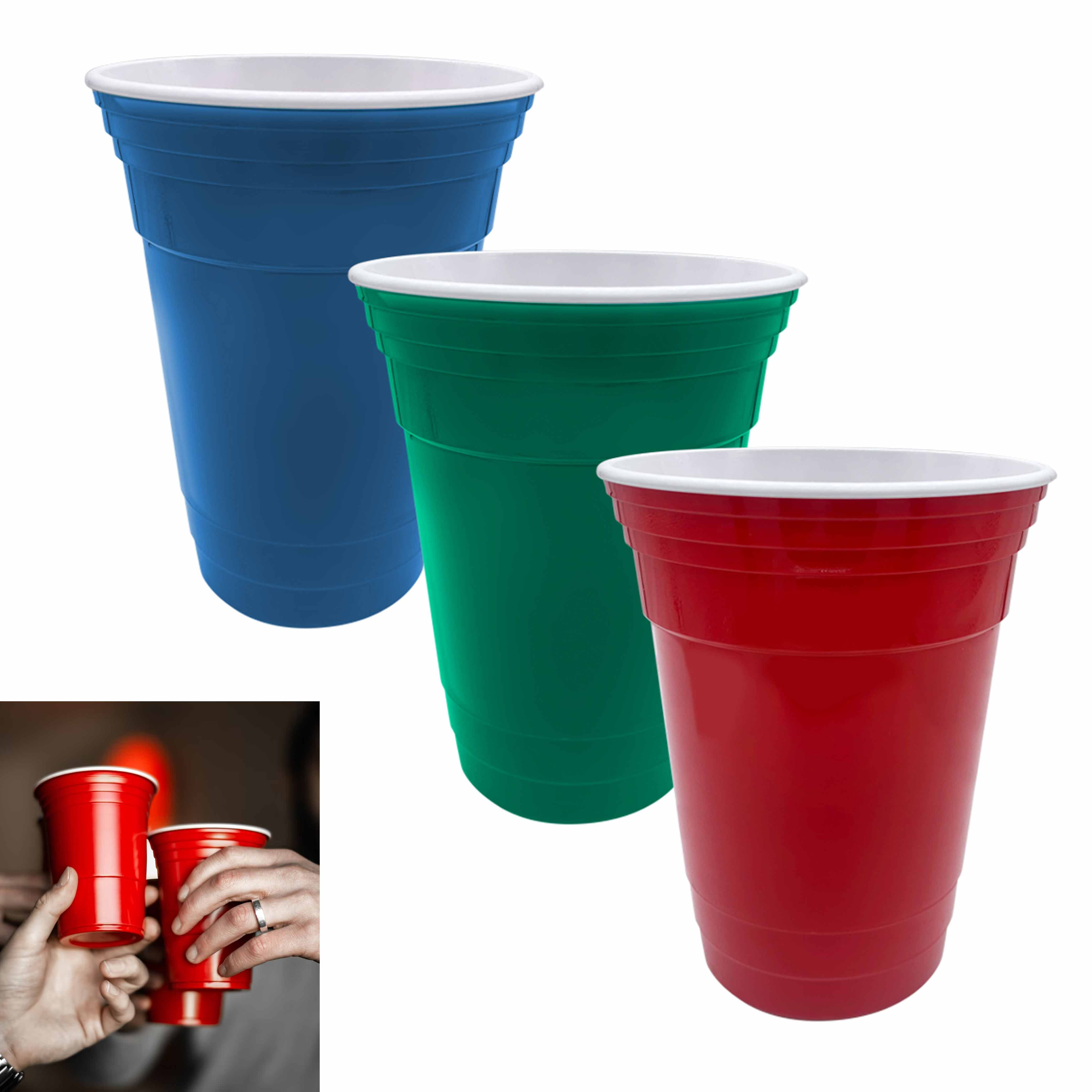 AllTopBargains 3 Pc Reusable Tumbler Party Cups, Break Resistant PDQ ...