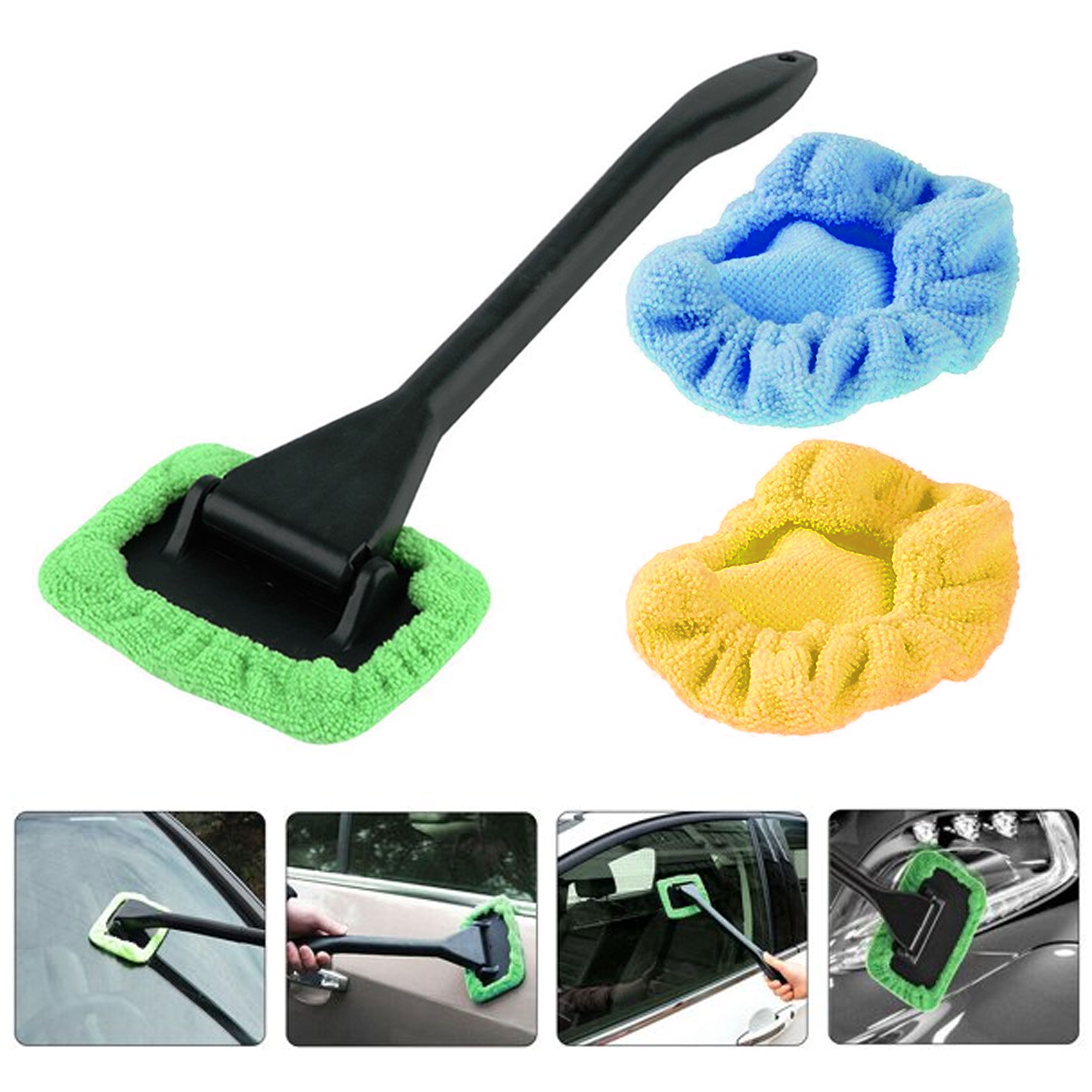 3 Pc Set Microfiber Windshield Clean Car Auto Wiper Cleaner Glass ...