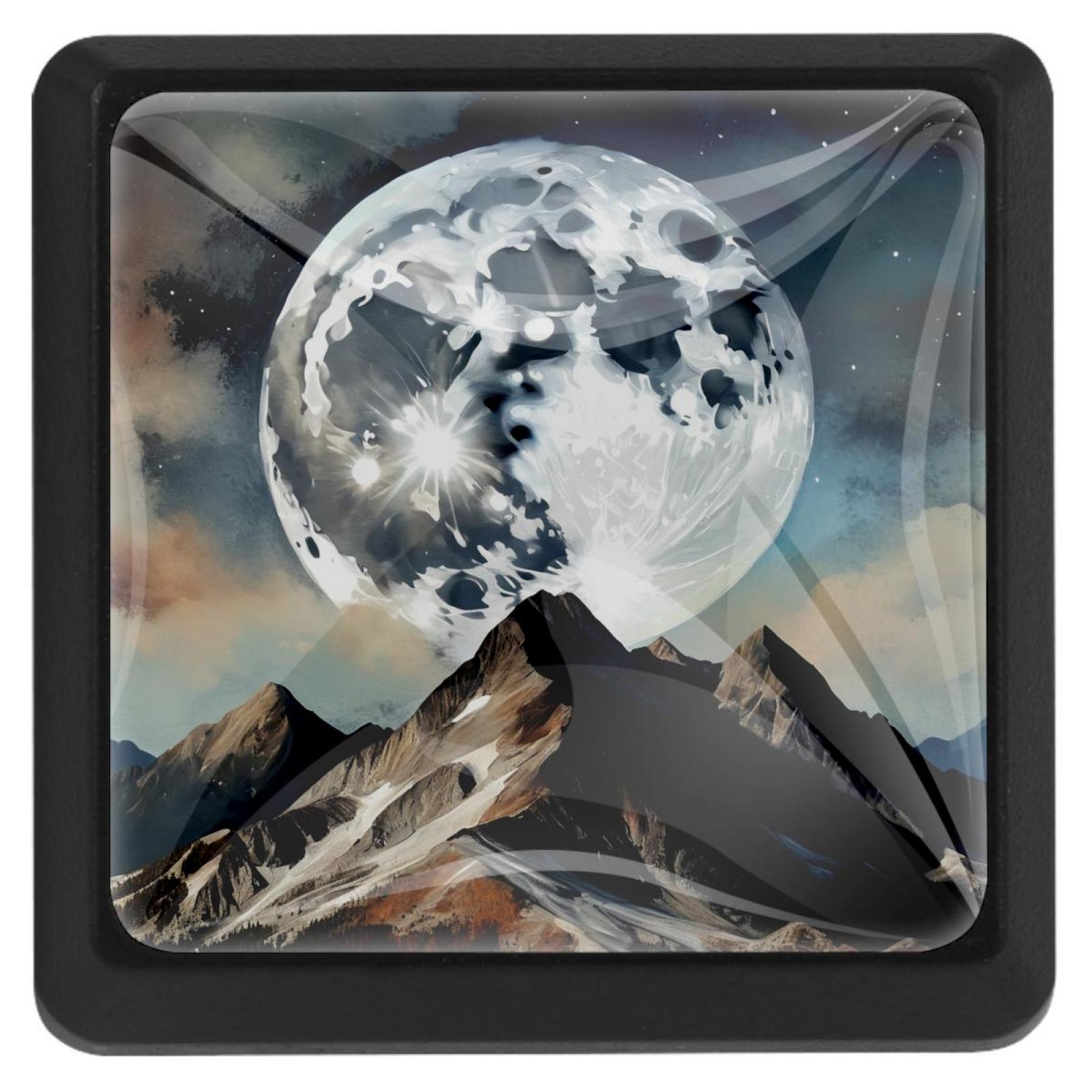 3-Pc,Square Kitchen Cabinet Knobs Handles,Knobs for Dresser Drawers ...