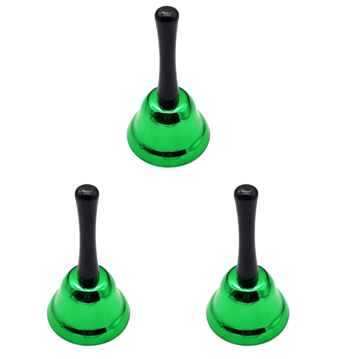 3 Pc Toys Handbell Toy Metal Bell Hand Dinner Bell Hand School Bell ...