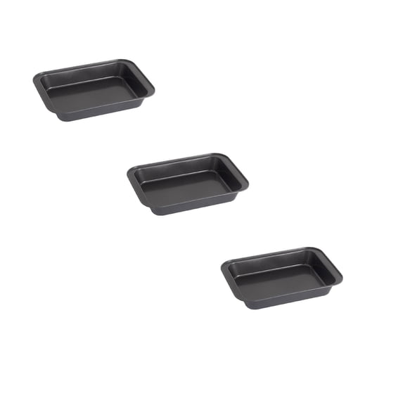 3 Pcs 12.2×8.5 in Stackable Non‑Stick Baking Sheet Pan Set, Warp ...
