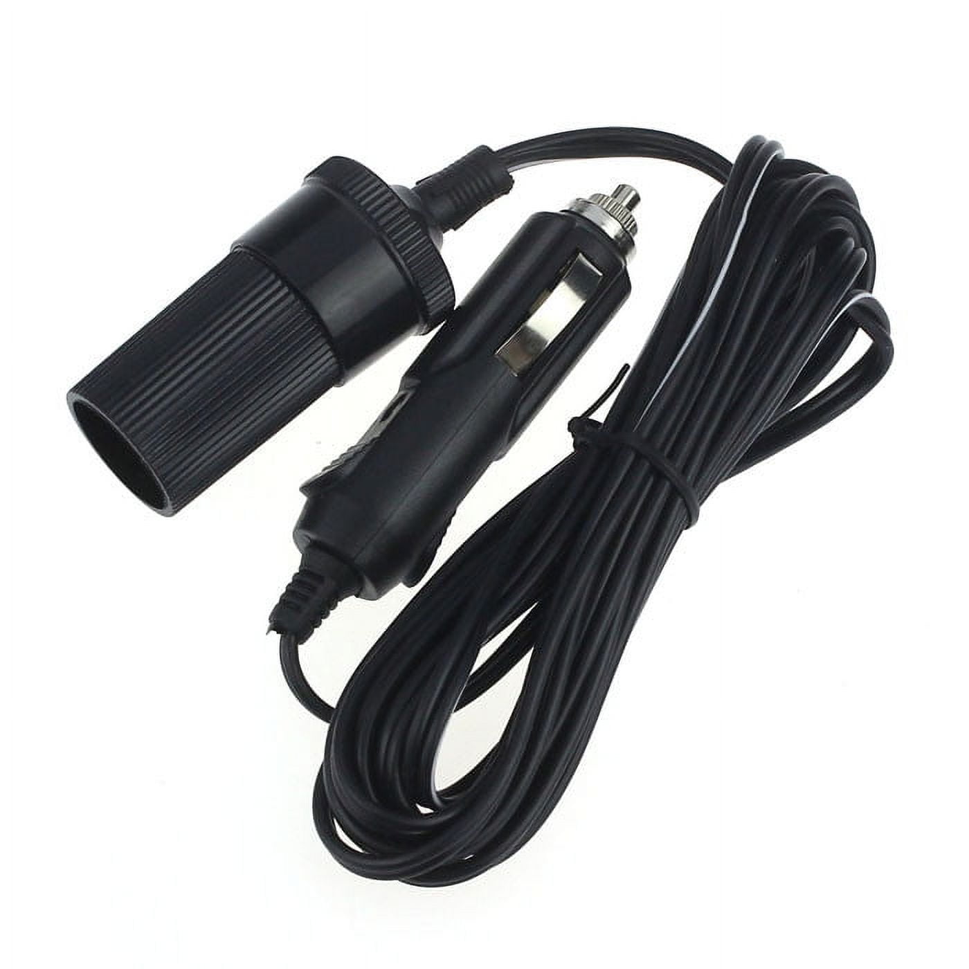 3 Pcs 12V 24V 10A Car Lighter Extension Cable 2m Heavy Duty Power ...