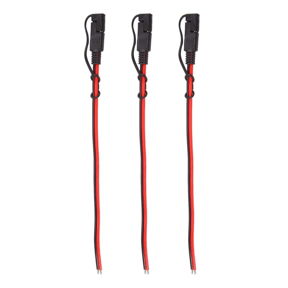 3 Pcs 14AWG SAE Extension Cable 2-Pin SAE Quick Connector Disconnect ...