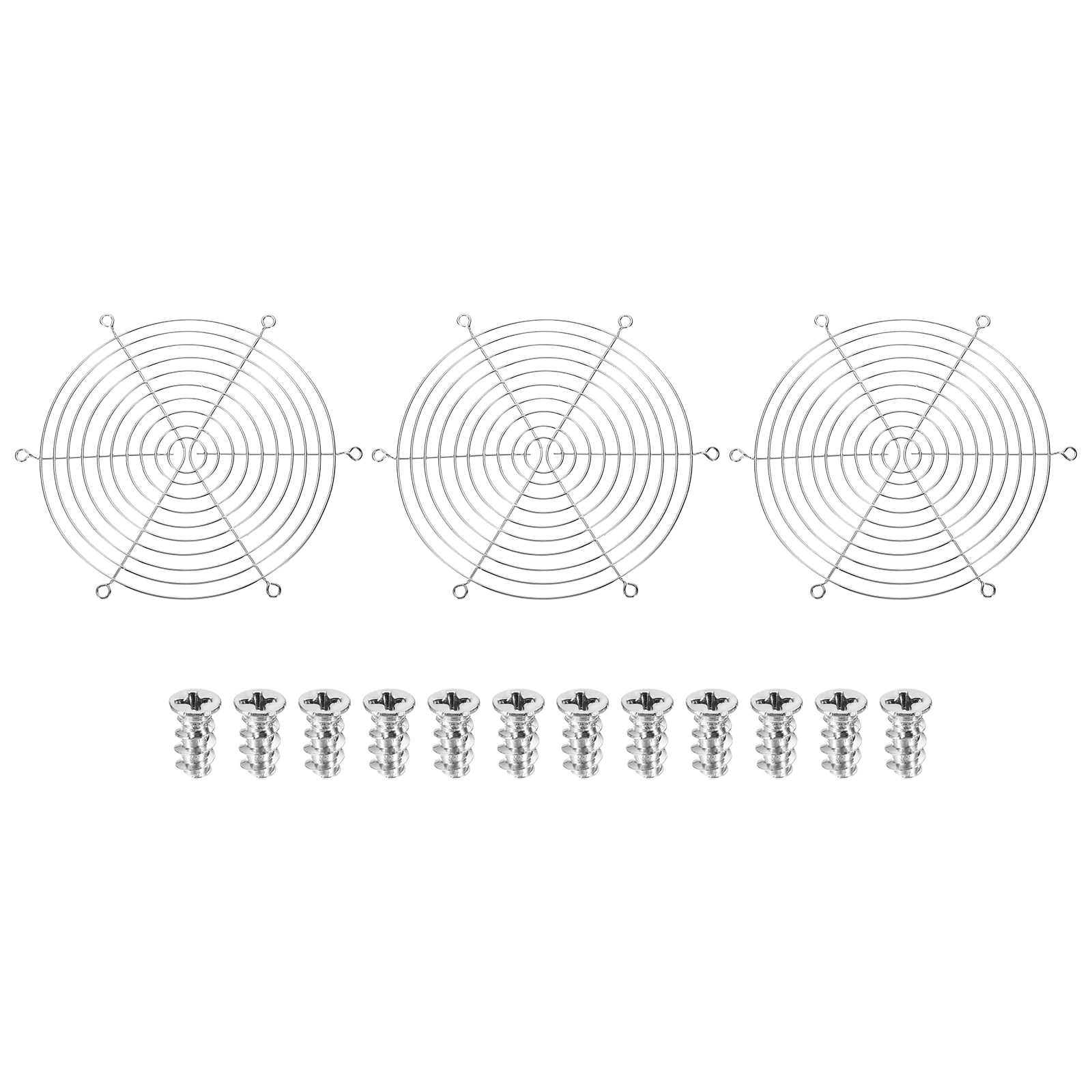 3 Pcs 220mm Fan Finger Grill Metal Ventilation Grill Cover with Screws ...