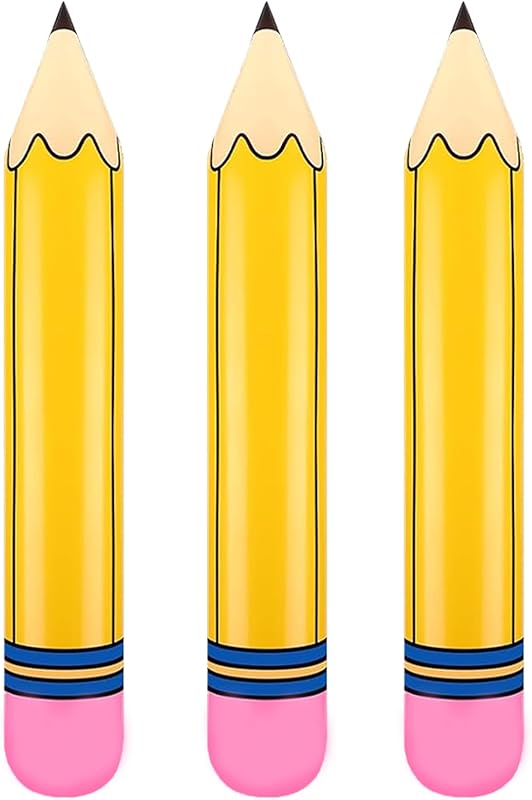 3 Pcs 27 Inch Giant Large Inflatable Pencil Back to School Graduation ...