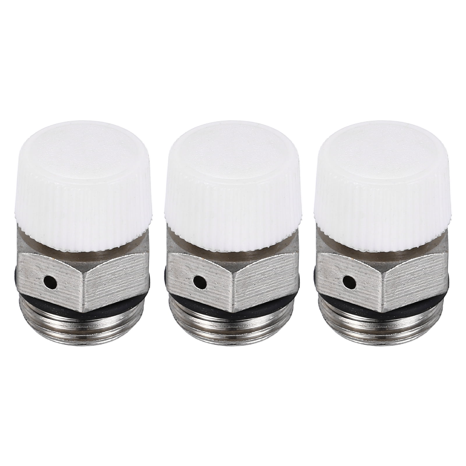 3 Pcs 3/8BSP Male Thread Nickel Plated Brass Manual Radiator Air Vent ...