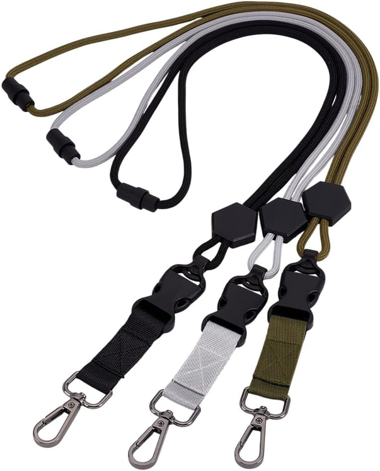3 Pcs 3 Colors Breakaway Neck Lanyards 92cm/32Inch Name Card Neck ...