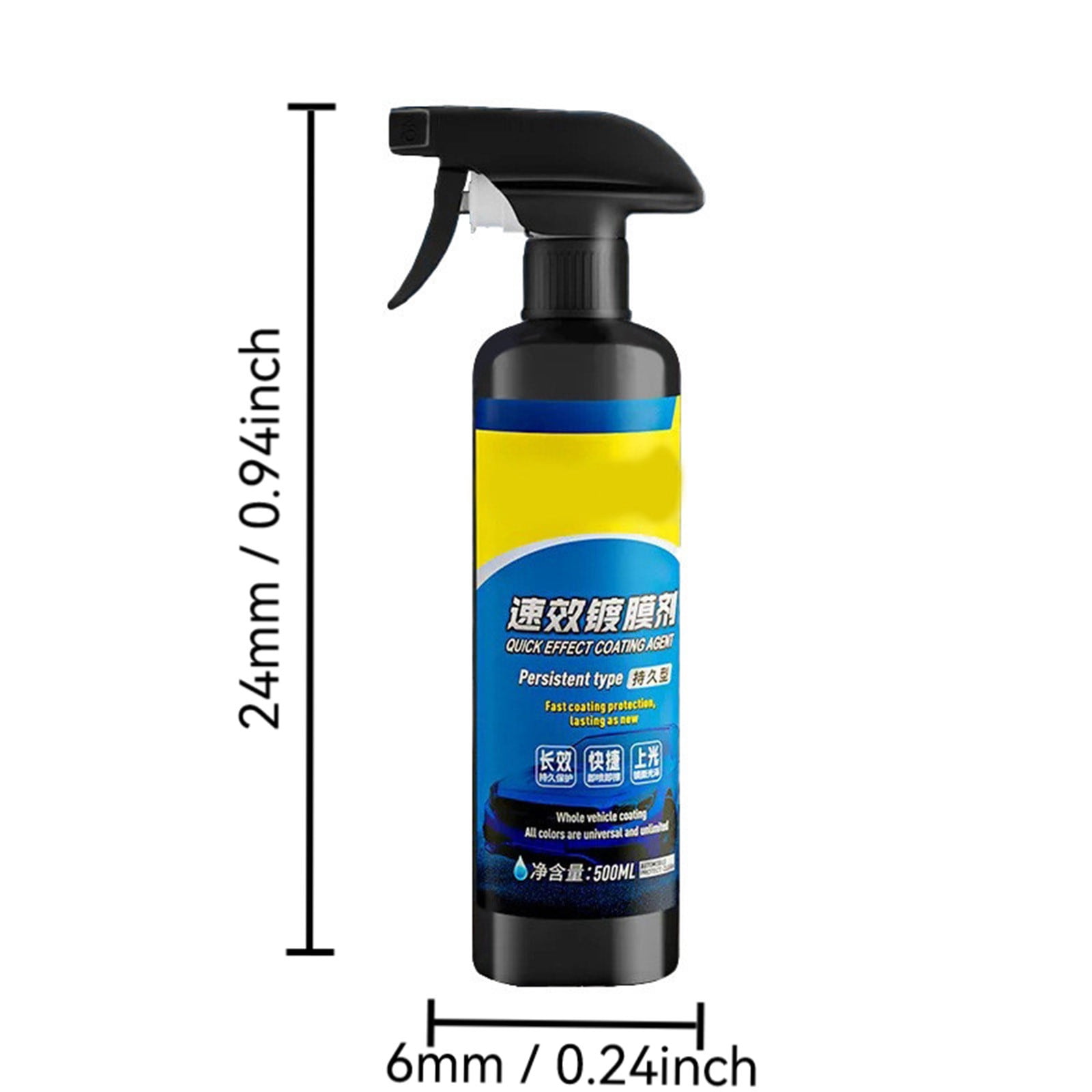 3 Pcs 3-in-1 Ceramic Car Coating Spray - High Protection Car Wax Polish ...