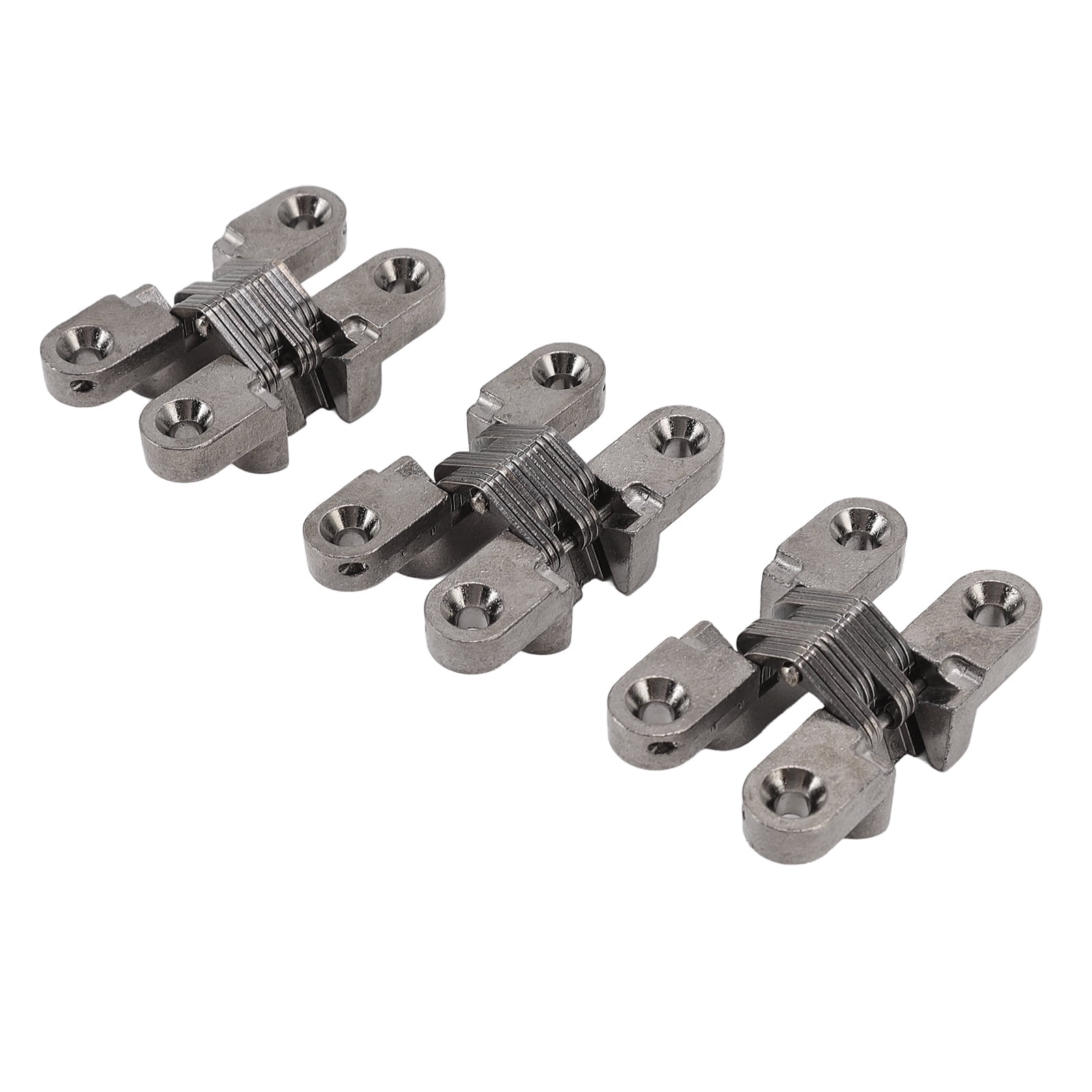 3 Pcs 43mm Hidden Hinge Invisible Hinge for Cabinet Door, Zinc Alloy ...