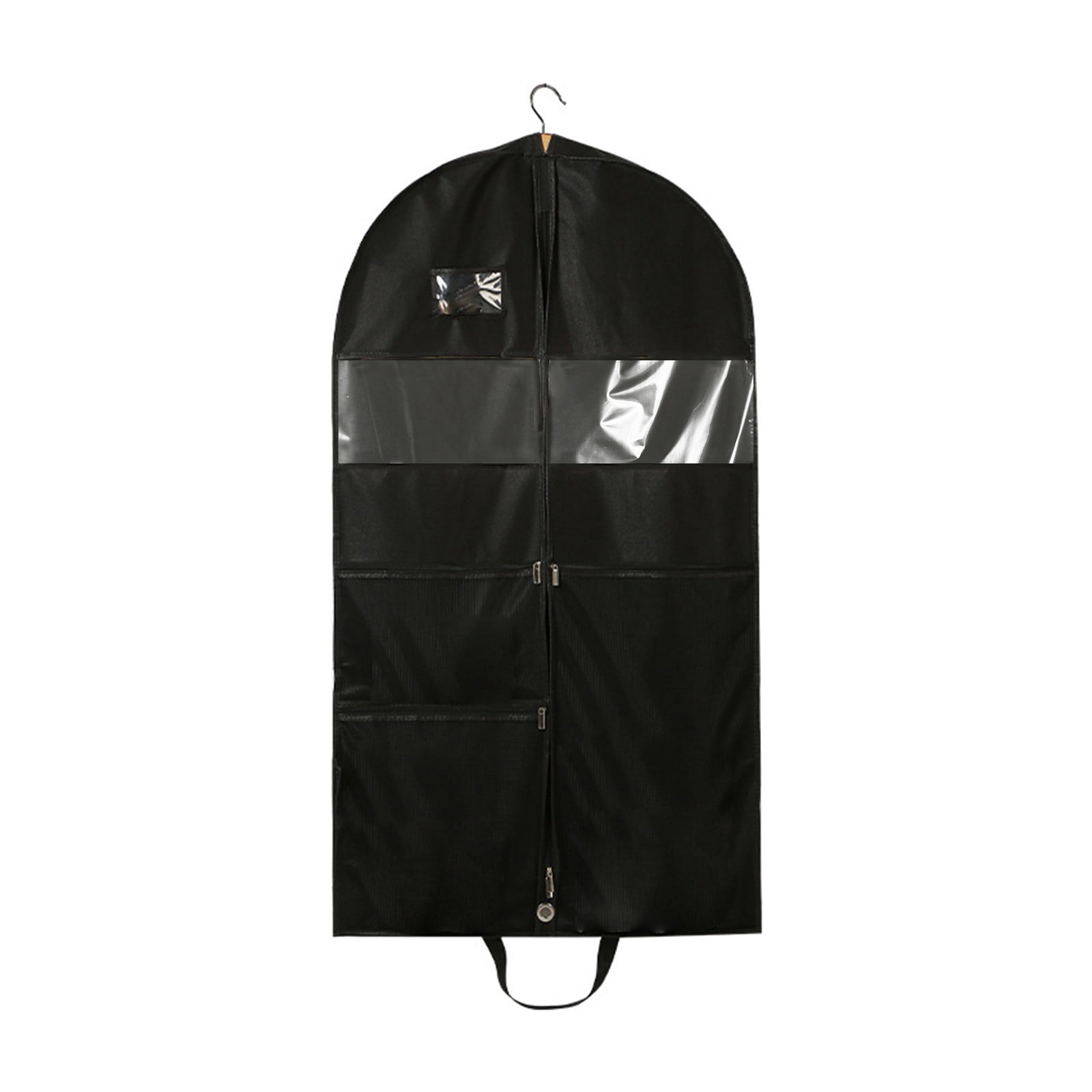 3 Pcs 45 Inch Hanging Garment Bag with 3 Mesh Pockets, Reversible ...