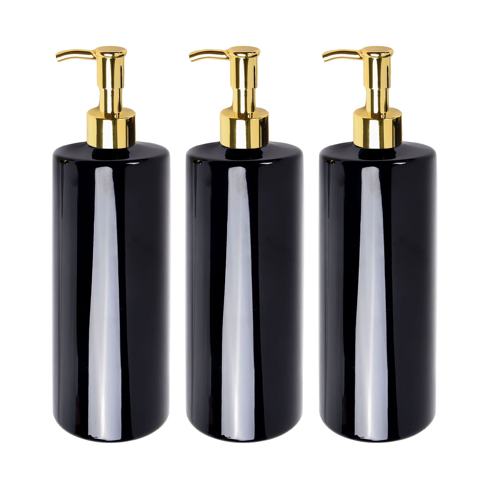3 Pcs 500ml PET Empty Refillable Shampoo Lotion Bottles with Pump ...