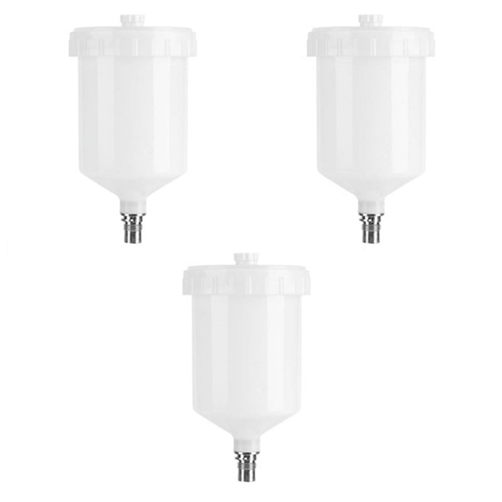 3 Pcs 600Ml Plastic Hvlp Paint Cup Pot for Sata Sprayer Connector Jet ...