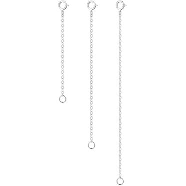 JESOT Sterling Silver Chain Extenders, Necklace Bracelet Anklet ...