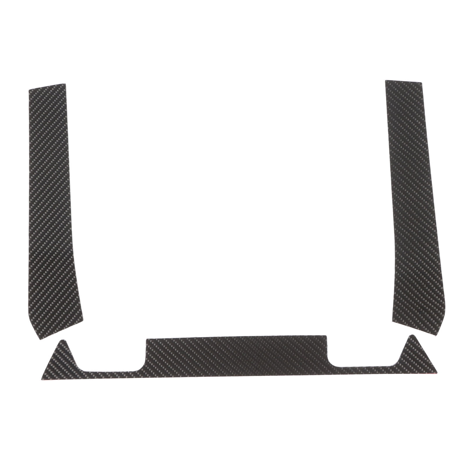 3 Pcs ATV Rear Panel Trim Carbon Fiber Rear Cargo Tailgate Frame Decal ...