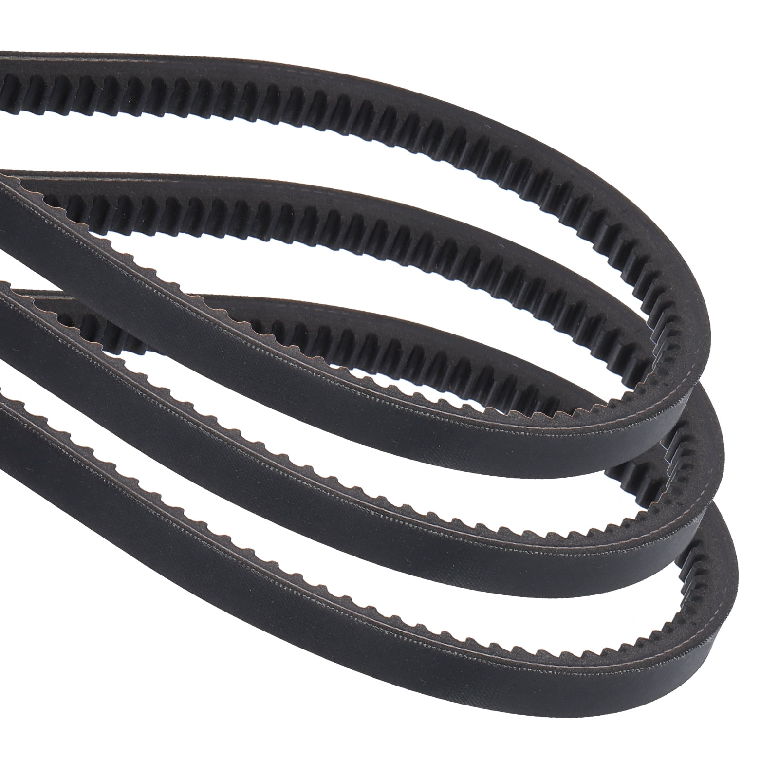 3 Pcs AX18 EPDM V-Belt, Raw Edge Cogged Rubber V Belt 1/2" Width x 18 ...