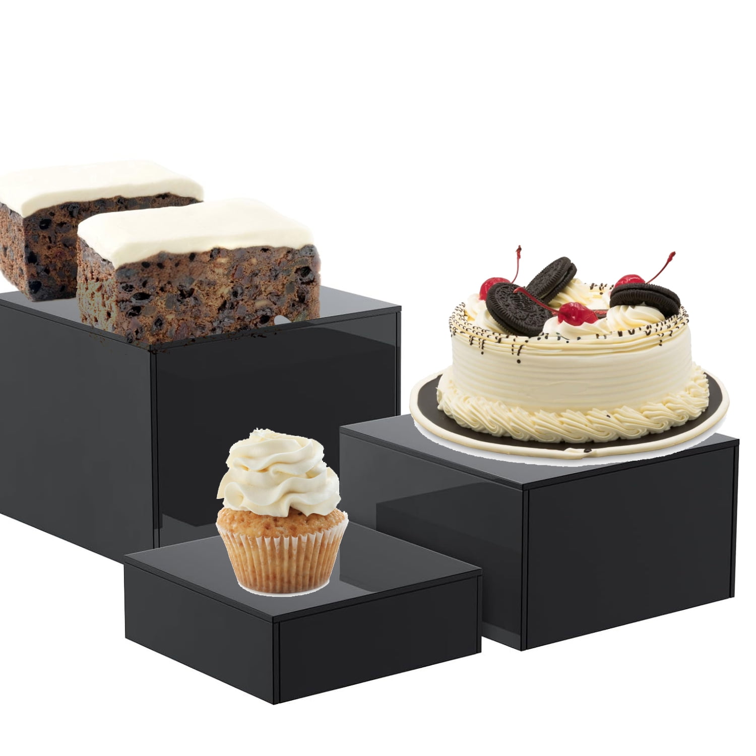 3 Pcs Acrylic Cake Stand Acrylic Risers Display for Cake Stands Candy ...