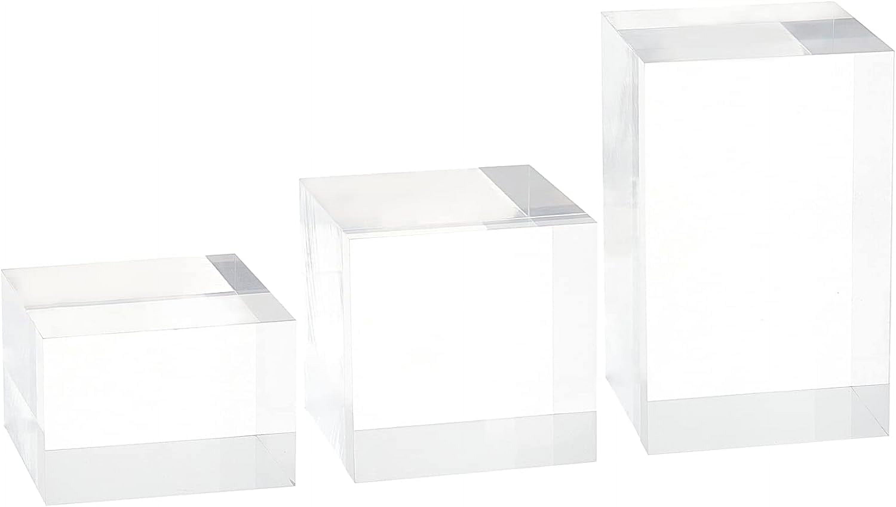 3 Pcs Acrylic Display Stands Transparent Acrylic Display Base ...