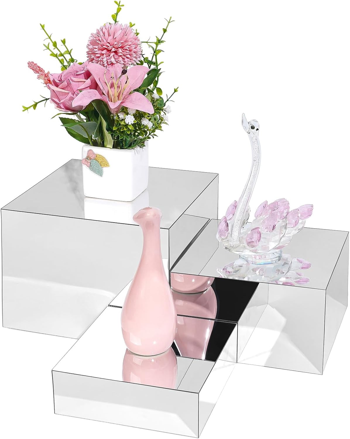 3 Pcs Acrylic Risers for Display 8", 7", 6" Sizes Food Buffet Riser ...