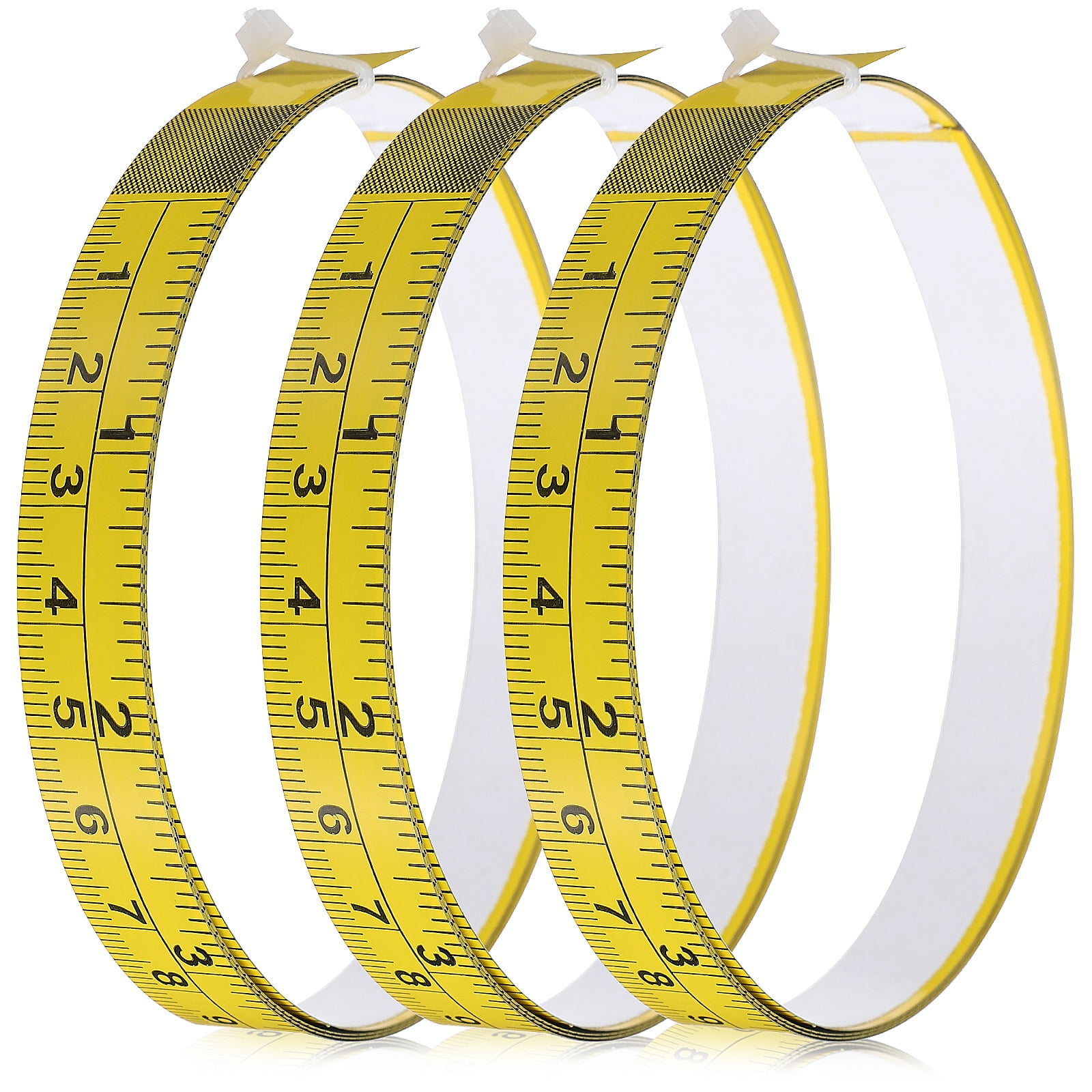 3 Pcs Adhesive Tape Measures Carbon Steel Measuring Tape Rulers for ...