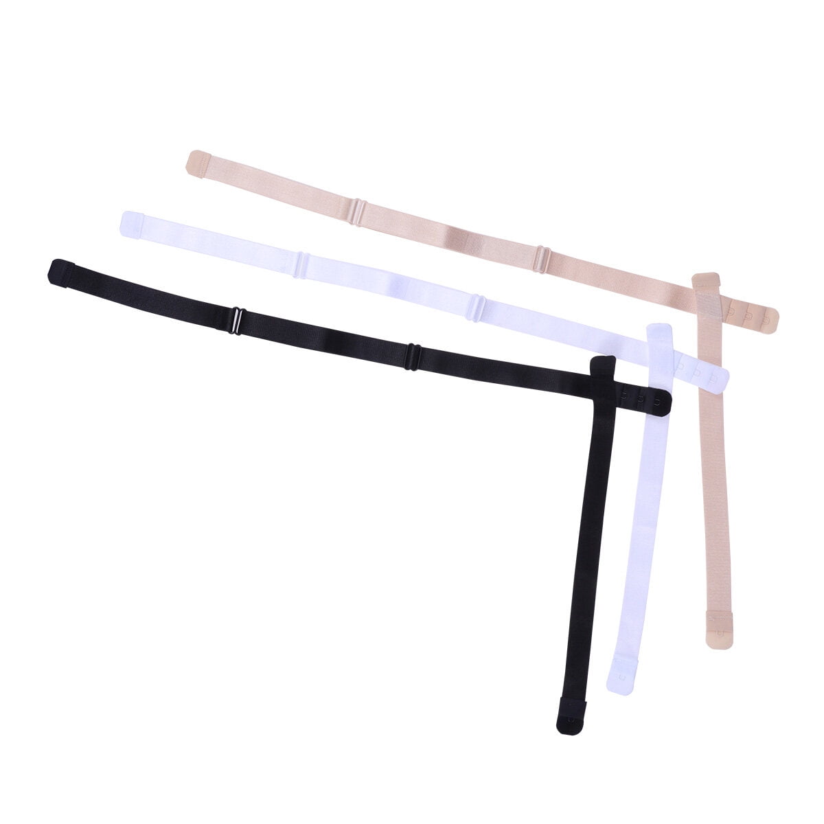 3 Pcs Adjustable Bra Low Back Strap Converter Extender Underwear Cross ...